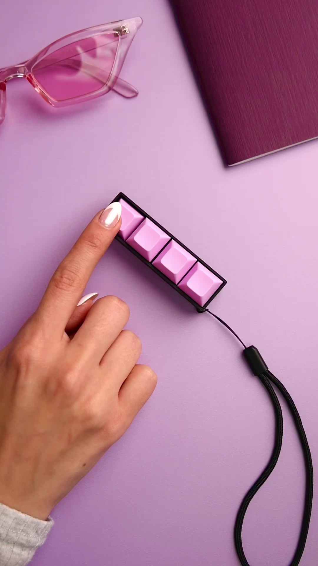 4 Key Mechanical Keyboard Fidget | Stress Relief, Satisfying Sound ...